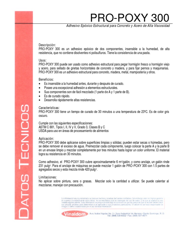 Pro-Poxy 300 | PDF
