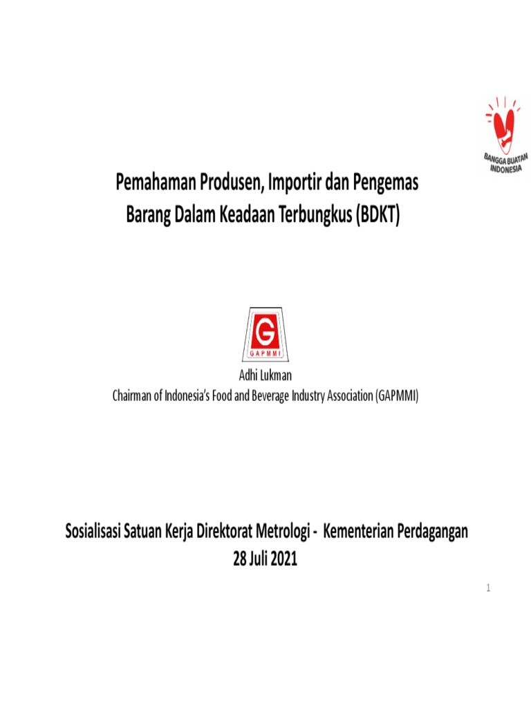 Paparan Gapmmi - PKTN 28 Juli 2021 | PDF | Gross Domestic Product | Foods