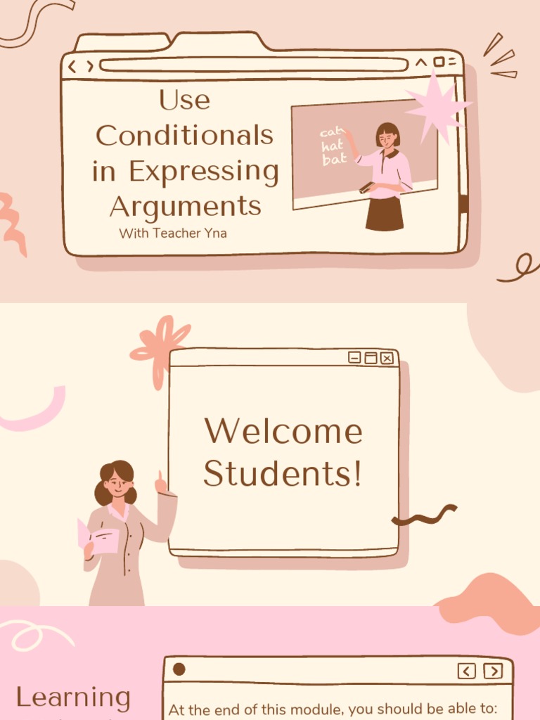 Lesson 5 Use Conditionals In Expressing Arguments Pdf Linguistics