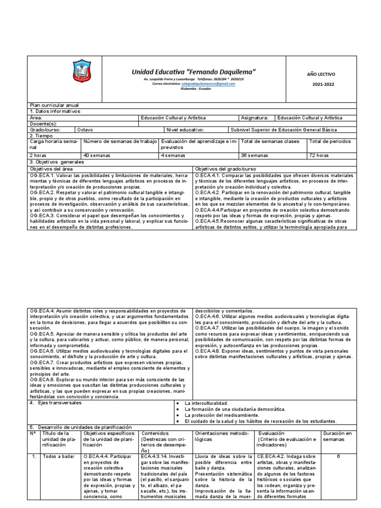 Eca 8 Egb Pca Descargar Gratis Pdf Bailes Diseño