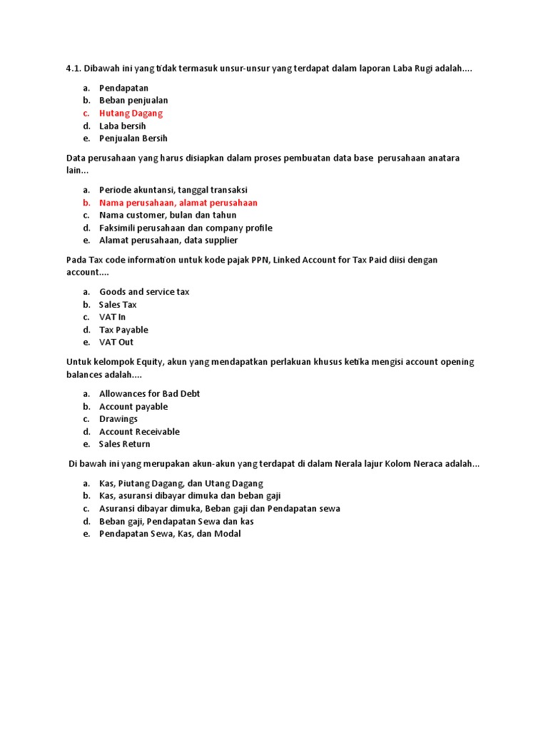 Soal LSP | PDF