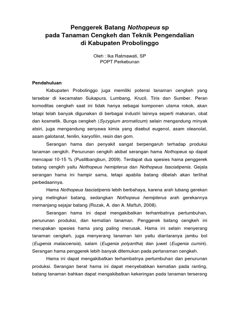 Nothopeus SP | PDF | Sains & Matematika