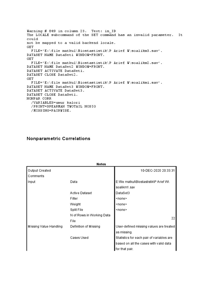 OutputSpearman& Uji Heteroskedastisitas Grafik Scatterplots Eni | PDF ...