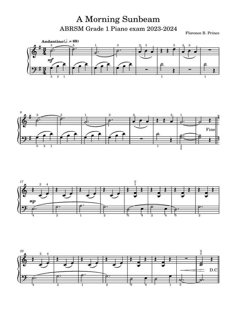 A Morning Sunbeam Florence B. Prince A Morning Sunbeam | PDF | Central ...