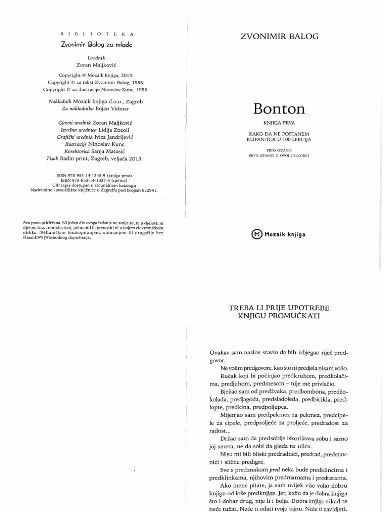 Bonton-Knjiga 1-Balog-A4r | PDF