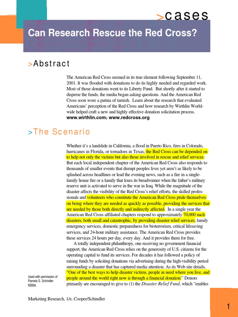 Can Research Rescue The Red Cross | PDF | American Red Cross | Fundraising