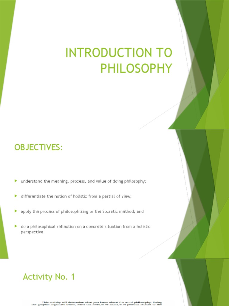 Introduction To Philosophy-Module 1 | PDF