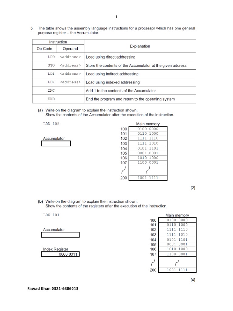 Assembly Lang Old Questions | PDF