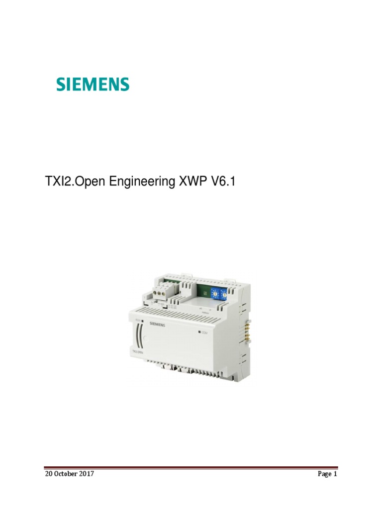 TXI2.Open Modbus Mbus XWP 6.1 | PDF | Ip Address | Internet Protocol Suite