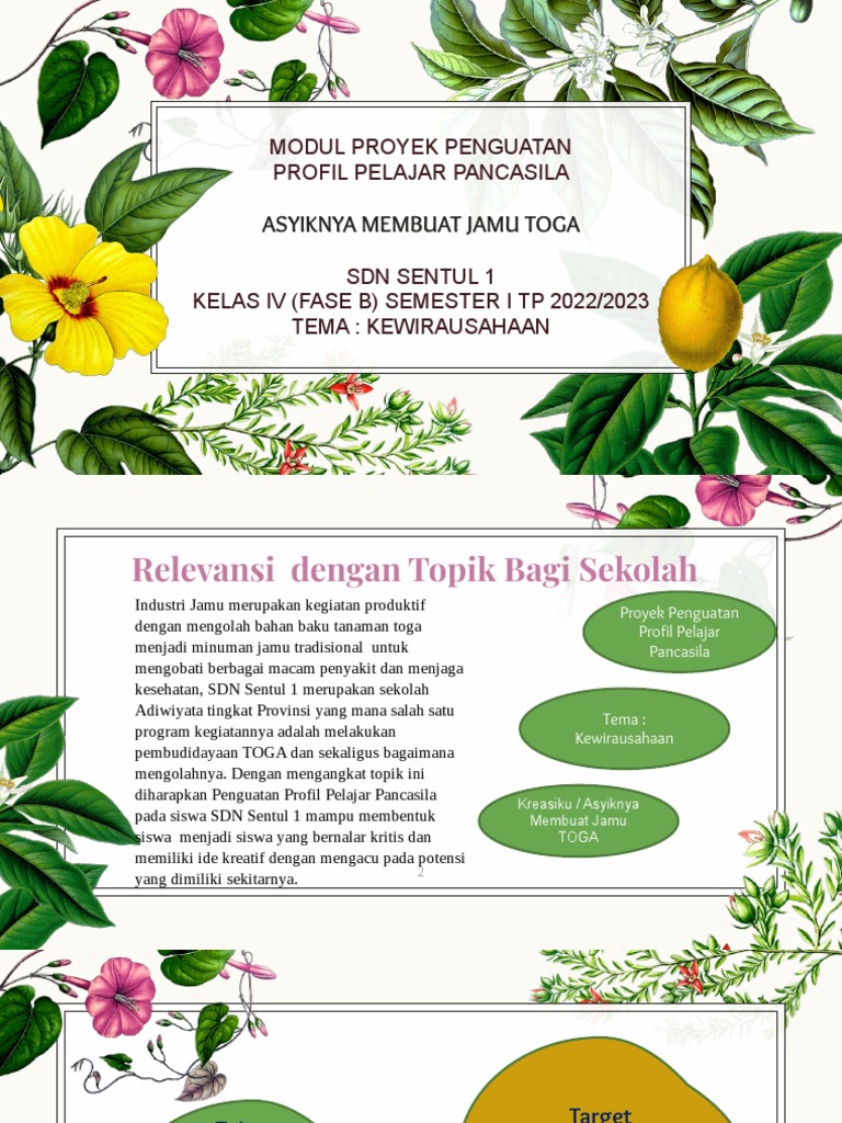 (Fase B) - KEWIRAUSAHAAN - JAMU TOGA | PDF