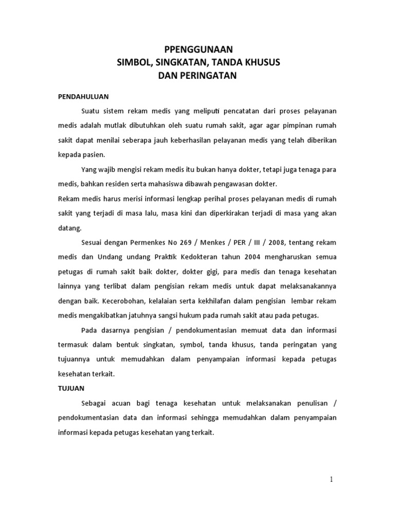 Singkatan Dan Simbol | PDF