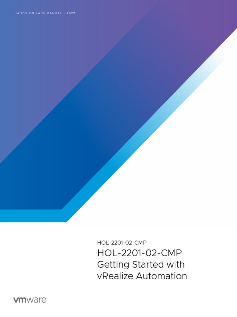 Getting Started With VRealize Automation | PDF | Cloud Computing ...