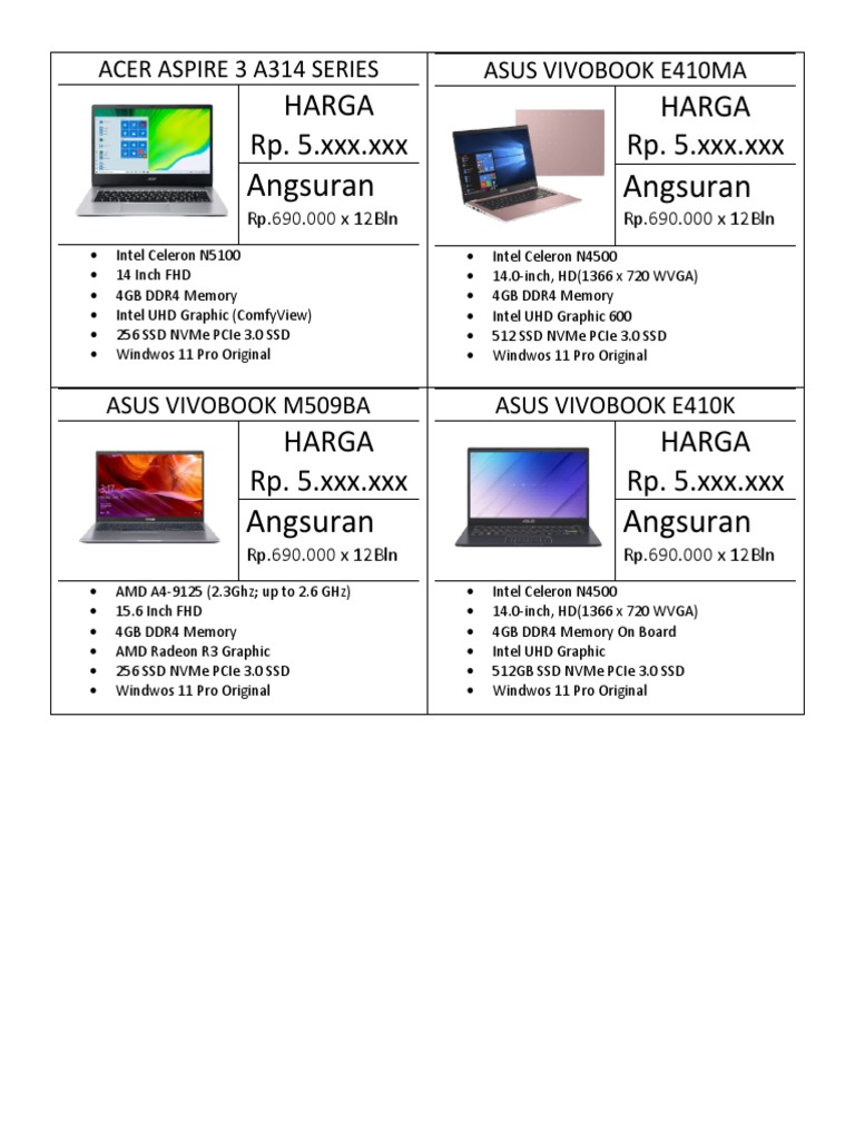Brosur Laptop Baru | PDF