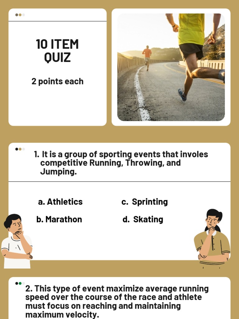 Track and Field Quiz Questions | PDF