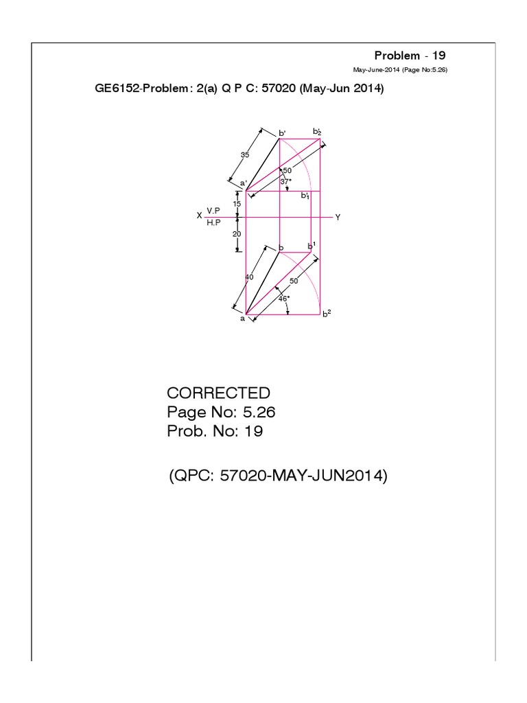 Projection of Straight Line | PDF