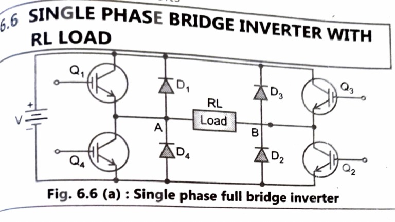Single Phase Bridge Inverter With RL Load 1 | PDF