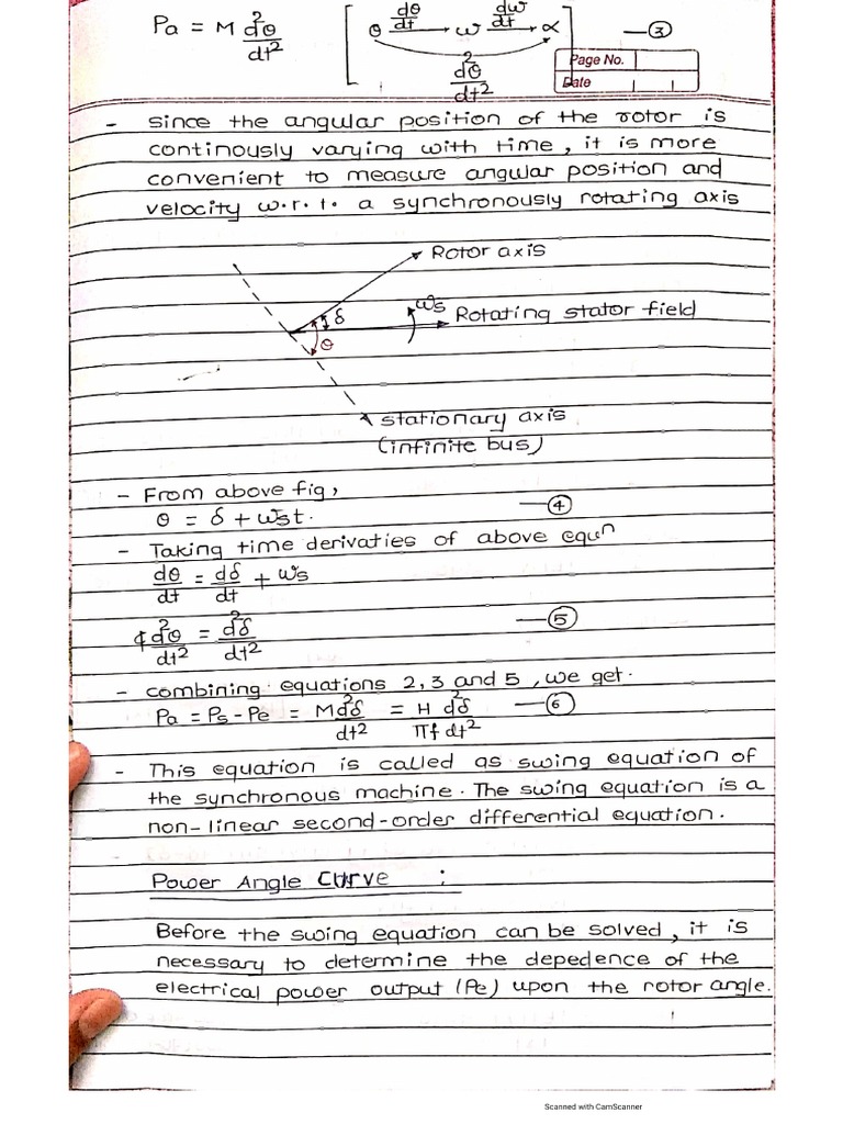 Power Angle Curve | PDF