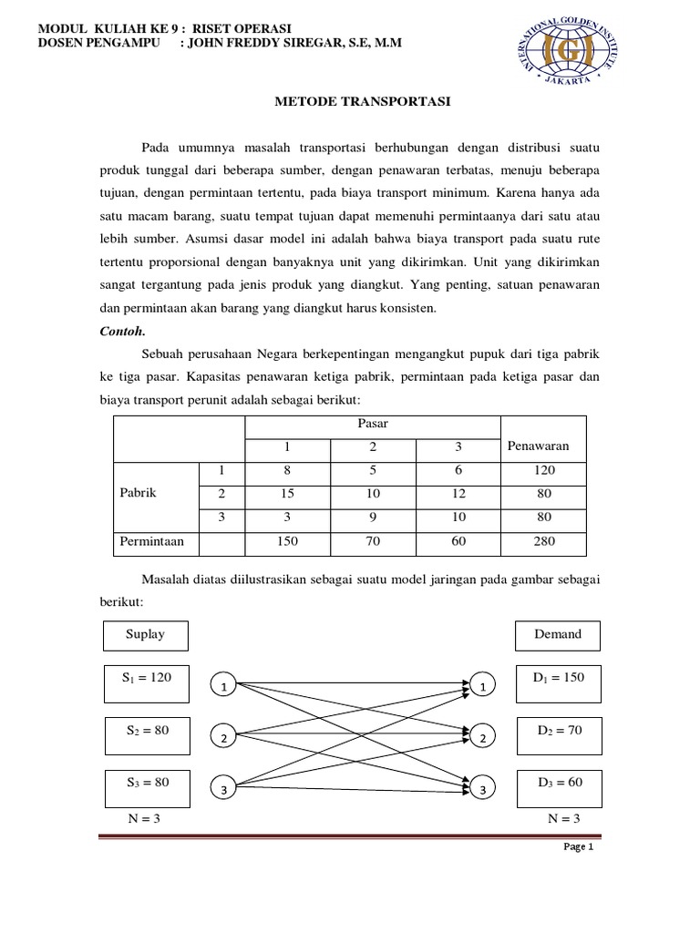 MODUL 7 Operation Research | PDF