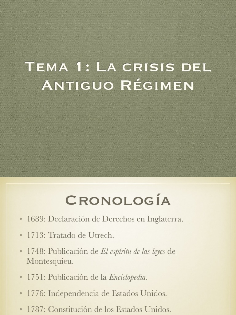 4º ESO - Tema 1 La Crisis Del Antiguo Régimen | PDF | Imperio español | España