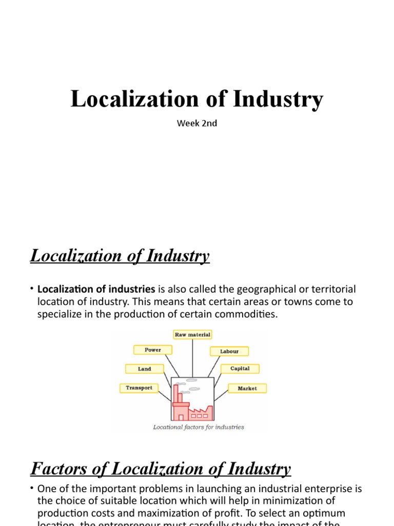 Localization of Industry 16102022 011512pm | PDF | Labour Economics ...