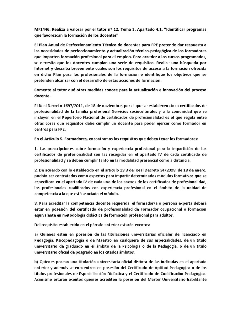 MF1446. Realiza A Valorar Por El Tutor #12. Tema 3. Apartado 4.1 ...