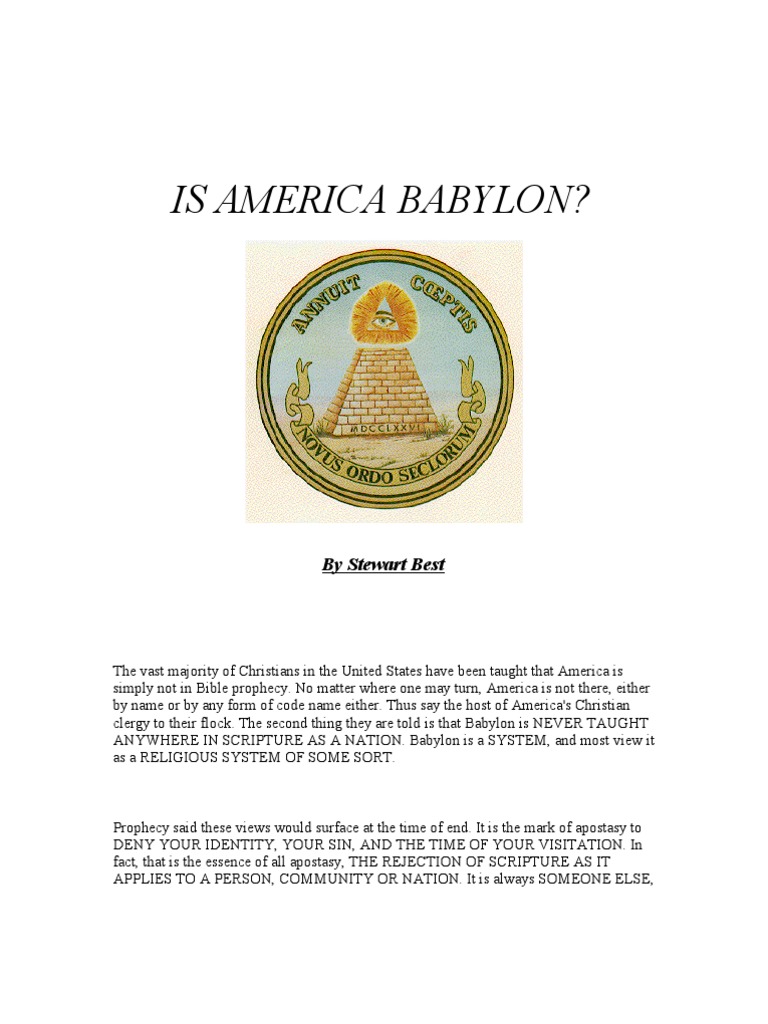 Is America Babylon by Stewart Best | Bible Prophecy | Prophet