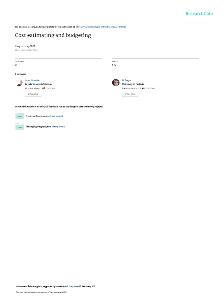 Nicholas Steyn Project Managementfor Engineeringbook | PDF | Books | Project Management