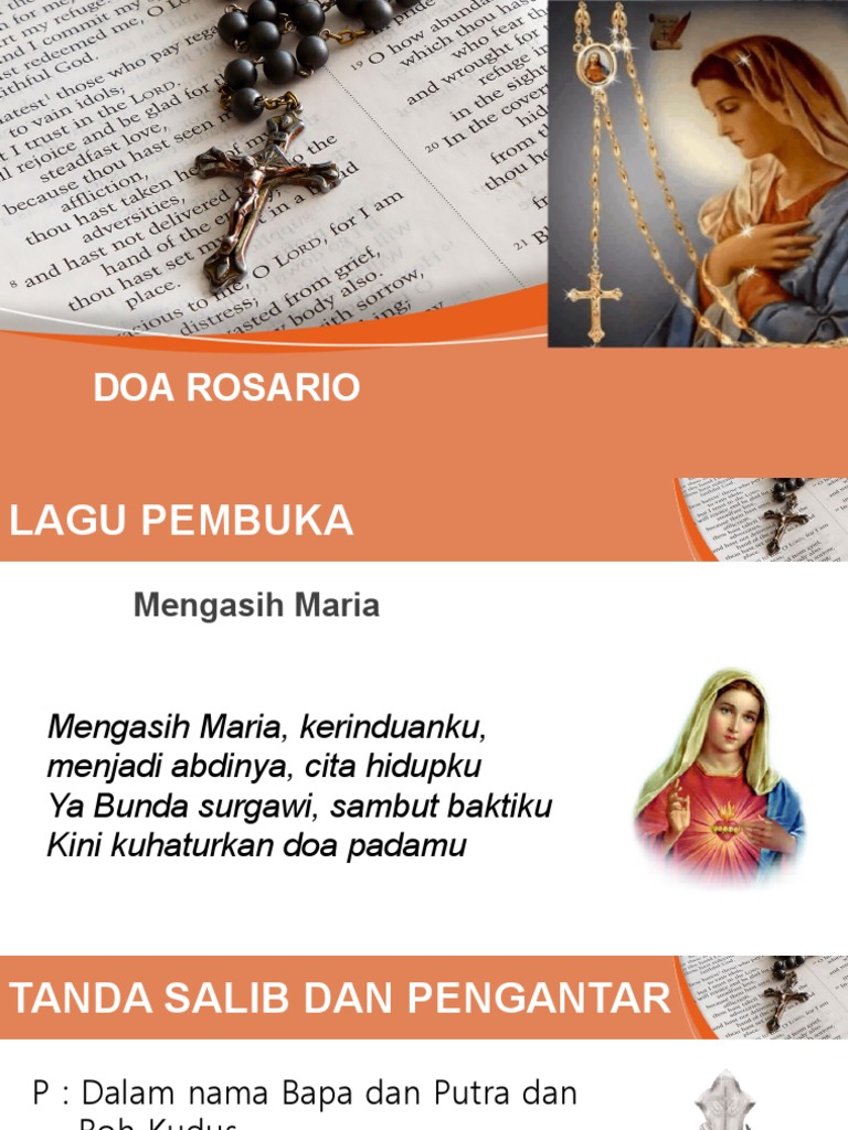 Contoh PPT Doa Rosario Peristiwa Sedih | PDF