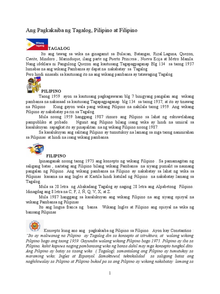 Babasahin Sa Filipino 100A | PDF