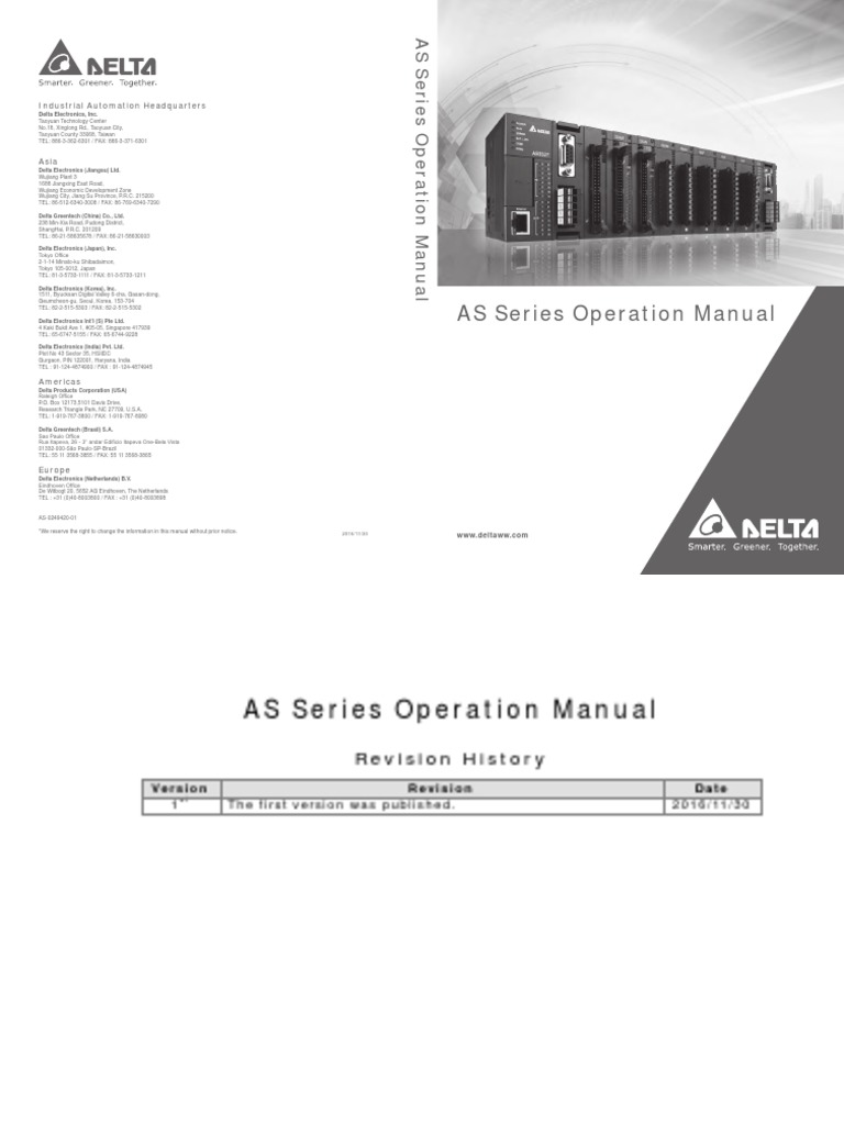 AS300 Operation Manual | PDF | Programmable Logic Controller | Computing