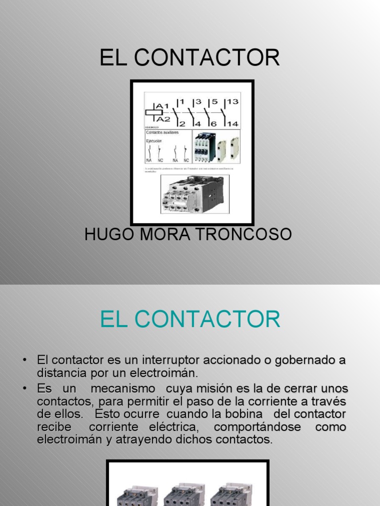 El Contactor | PDF | Corriente eléctrica | Inductor