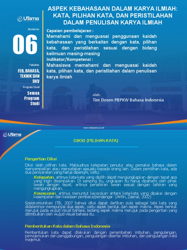 Salindia PBPKW - Modul 6 (Terbaru) | PDF