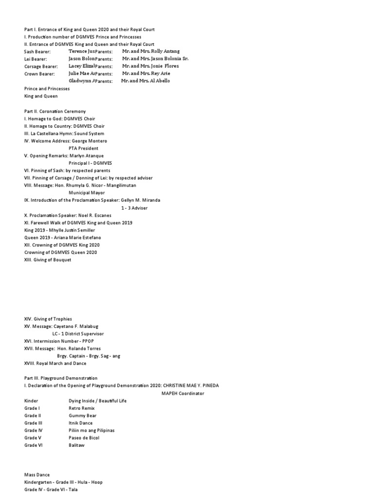 Program Script | PDF