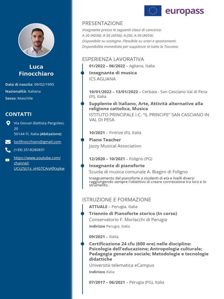 CV - Luca Finocchiaro | PDF