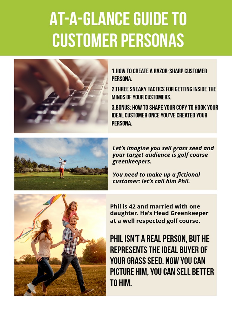 At-A-Glance Guide To Customer Personas | Download Free PDF | Social ...