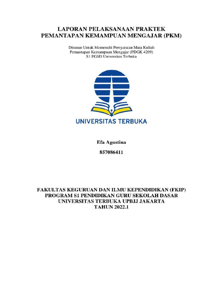 Laporan Pelaksanaan Praktek PKM - Compressed | PDF