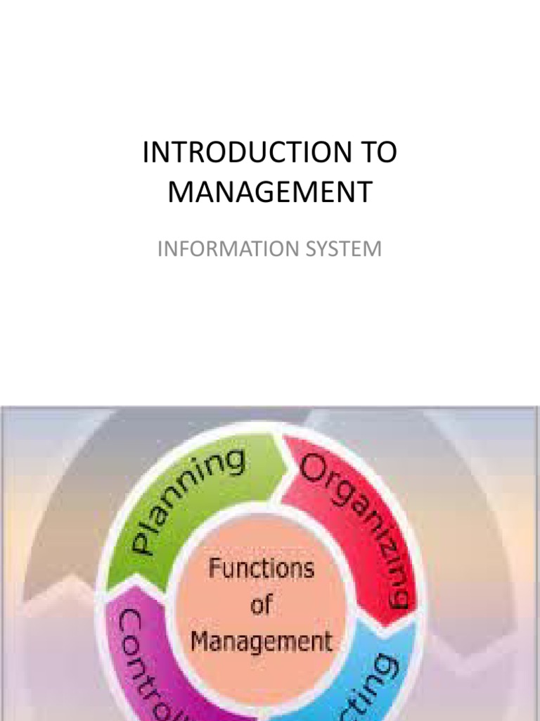 Introduction To Management | PDF | Organizational Structure | Human ...