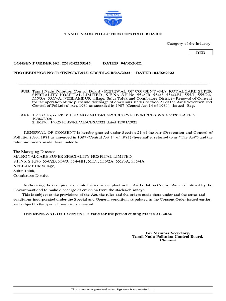 Cto 2022 | PDF | Sewage Treatment | Human Impact On The Environment