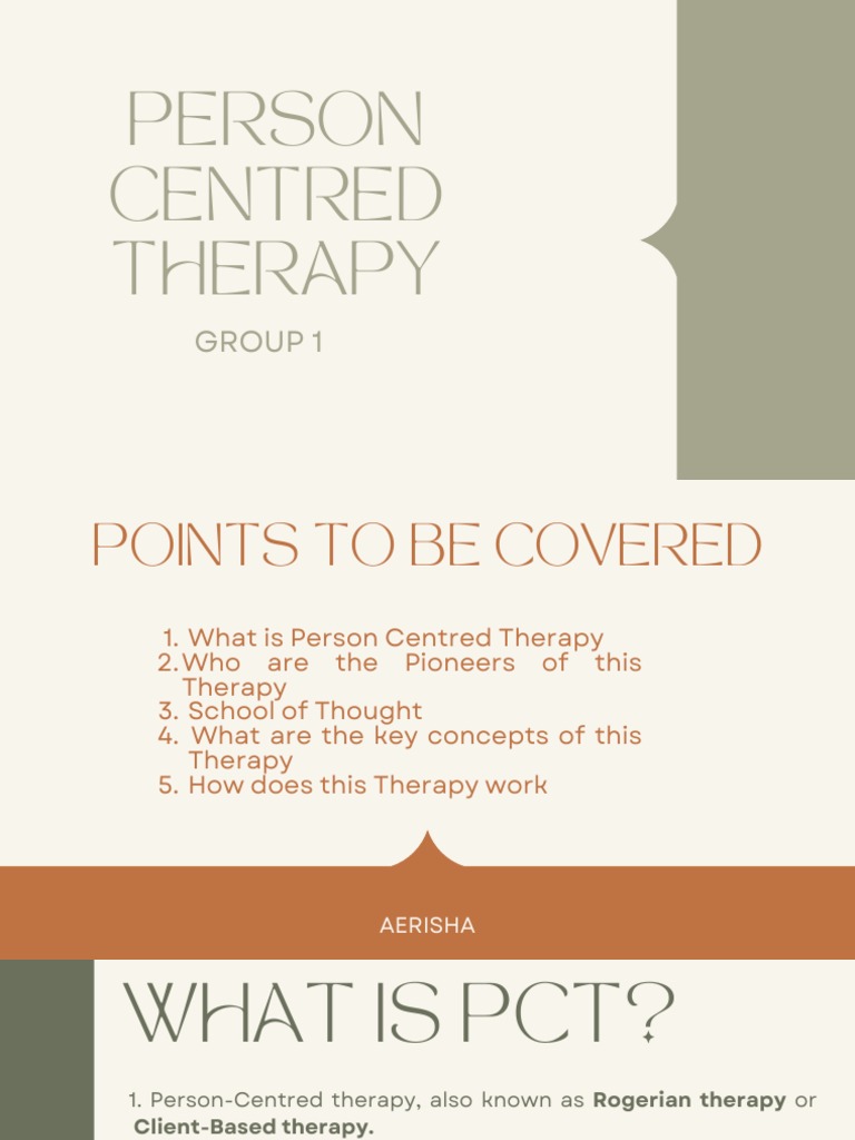 Person-Centred Therapy | PDF | Psychotherapy | Humanistic Psychology