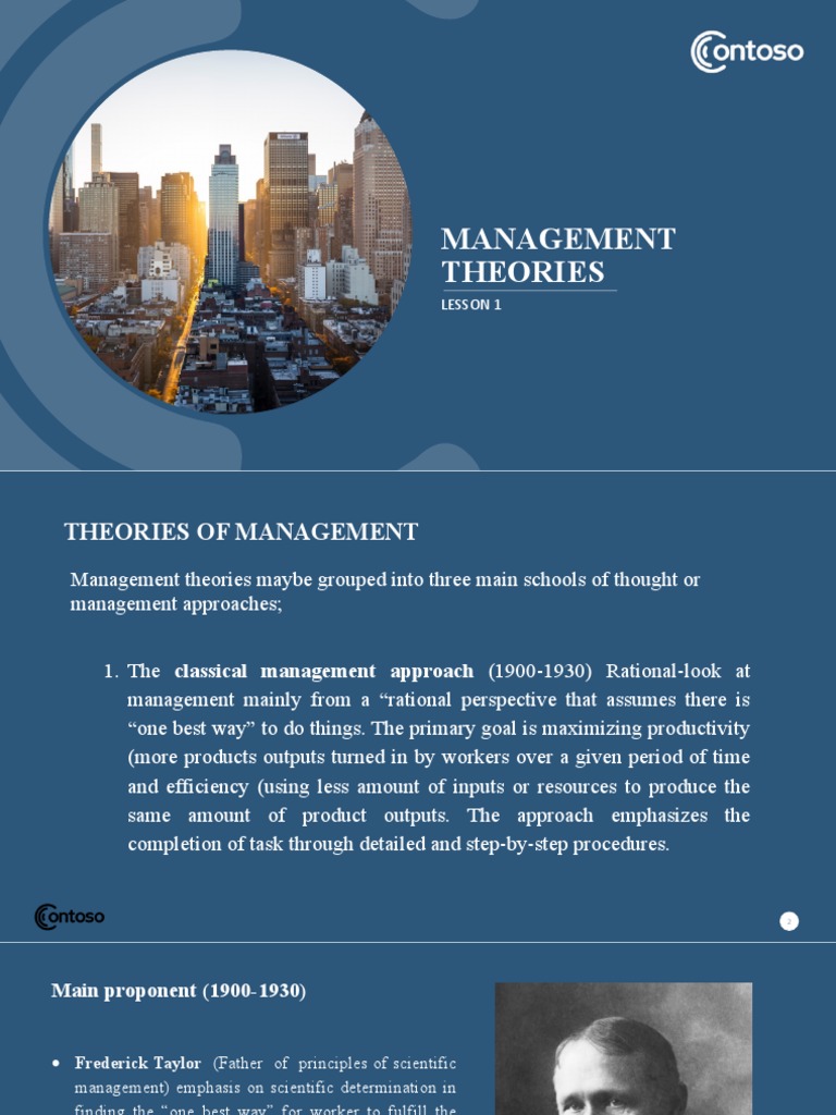 Lesson 2 Management Theories | PDF | Motivation | Motivational