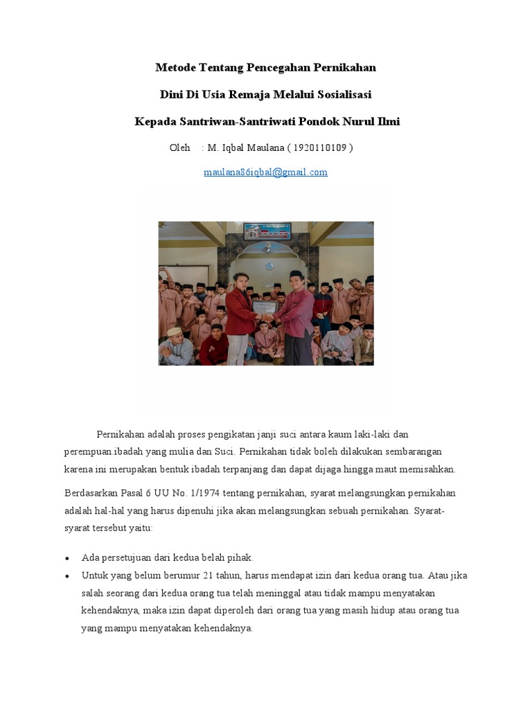 Buku Pencegahan Pernikahan Dini Pdf