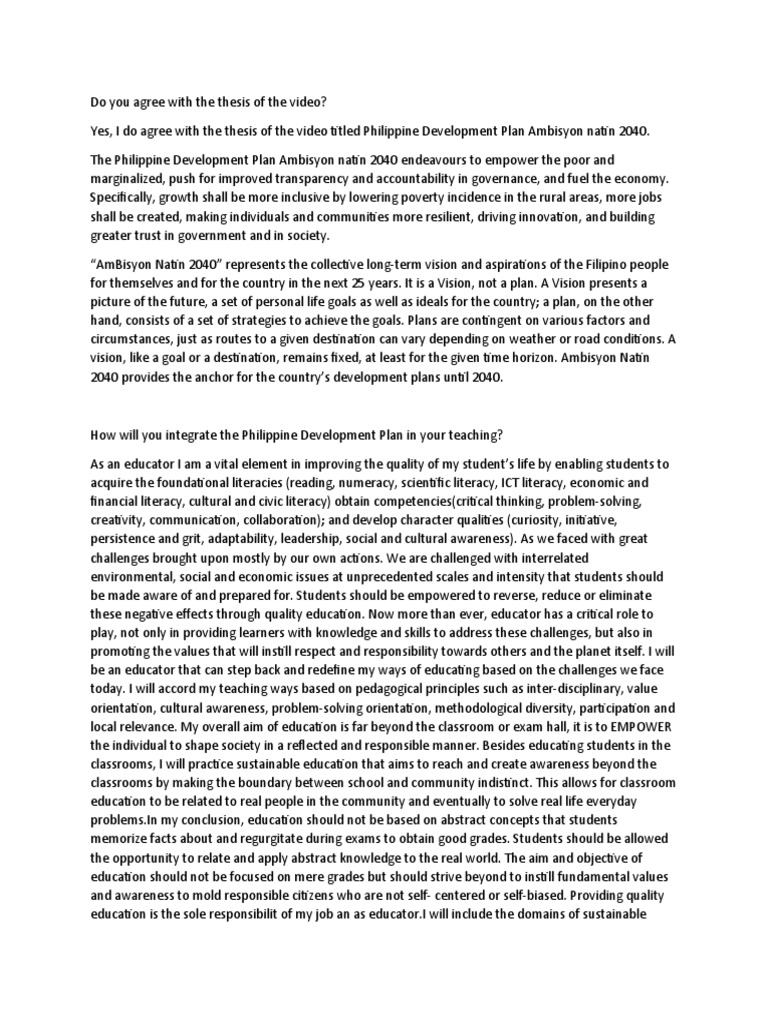 Do You Agree With The Thesis of The Video | PDF | Literacy | Behavior Modification