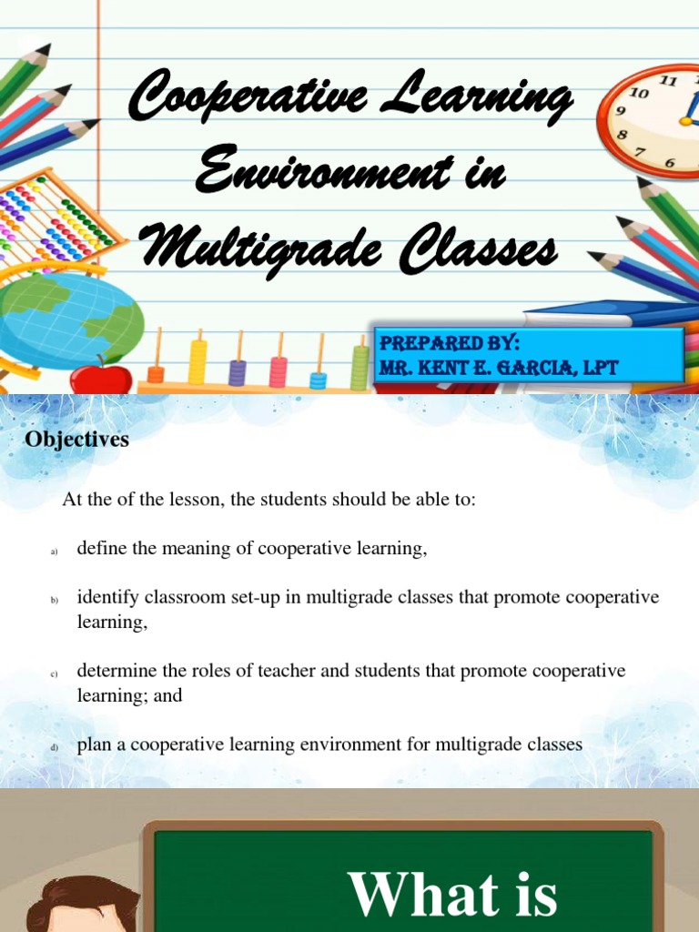 Cooperative Learning Environment in Multigrade Classes | PDF | Learning ...
