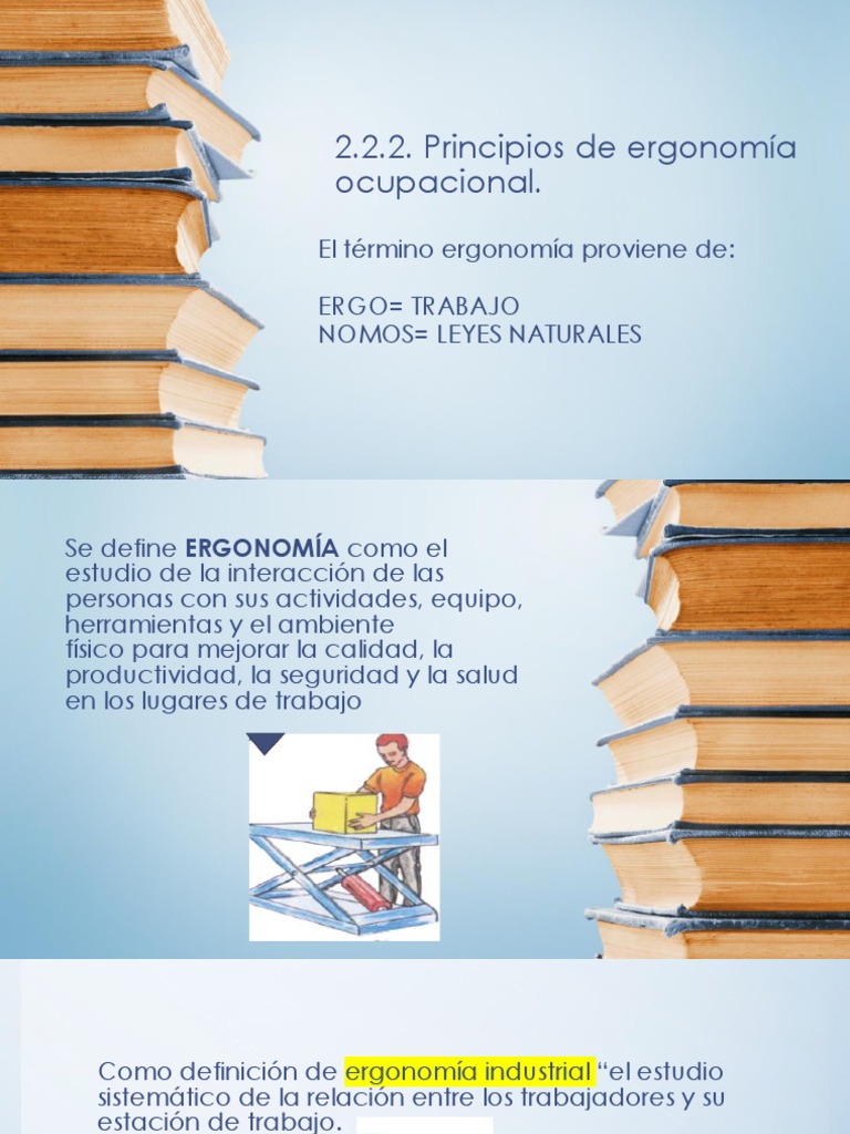 PDF 2.2.2. Los 12 Principios Ergonomía Ocupacional | PDF | Factores humanos y ergonomía