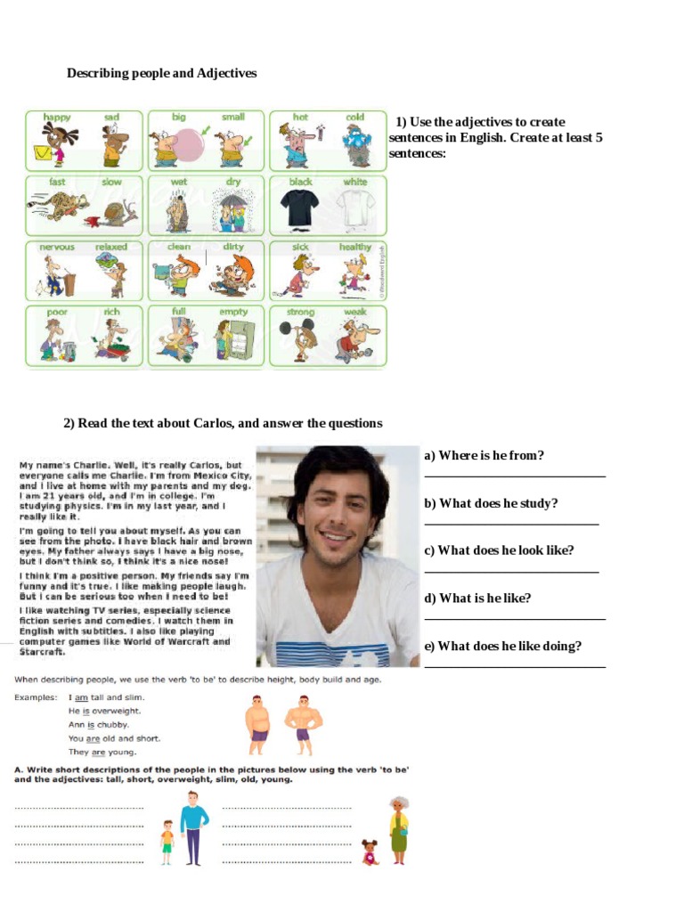 Adjectives Describing People | PDF