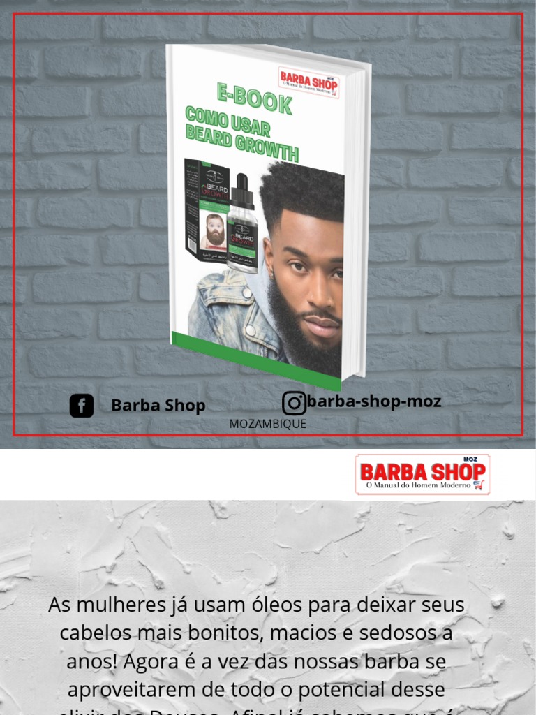 Como Usar o Beard Growth. E-BOOK - BARBA SHOP | PDF | Cabelo | Barba