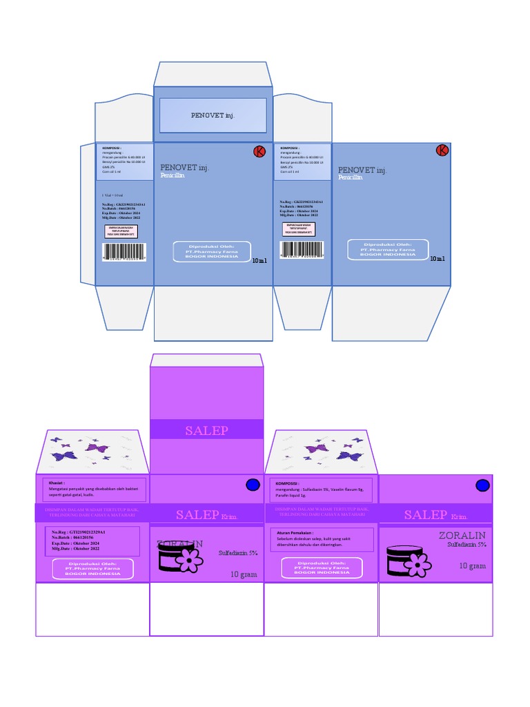 Desain Kemasan Vial P2 Dan Salep | PDF