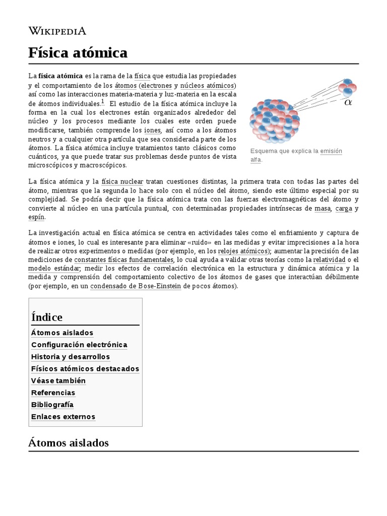 Física Atómica | PDF | Física atómica | Física