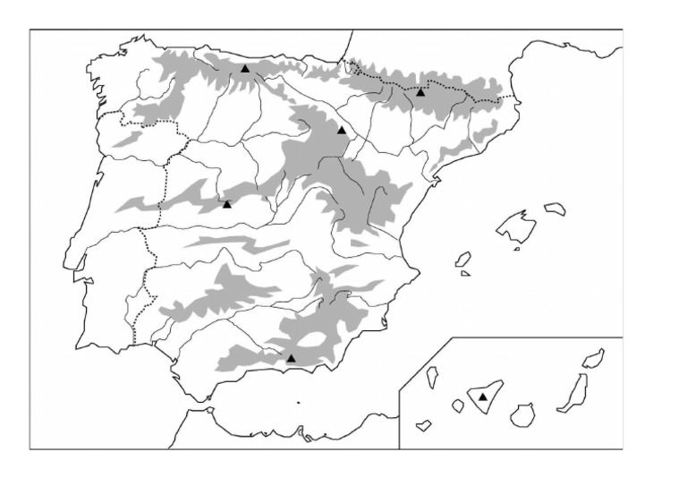 Mapa Mudo Unidades de Relieve | PDF