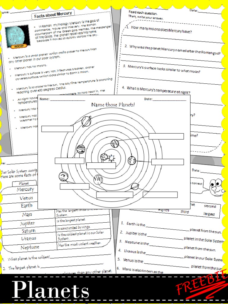 Planets Worksheets | PDF